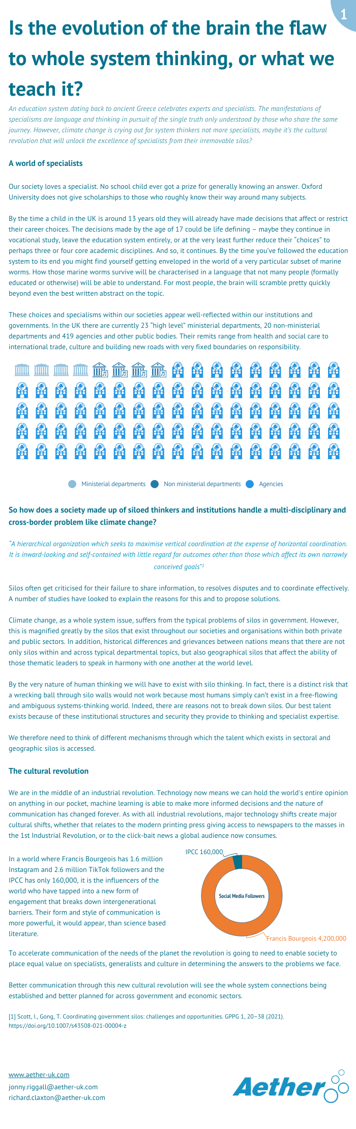 Aether News - Barriers to Net Zero - Silos